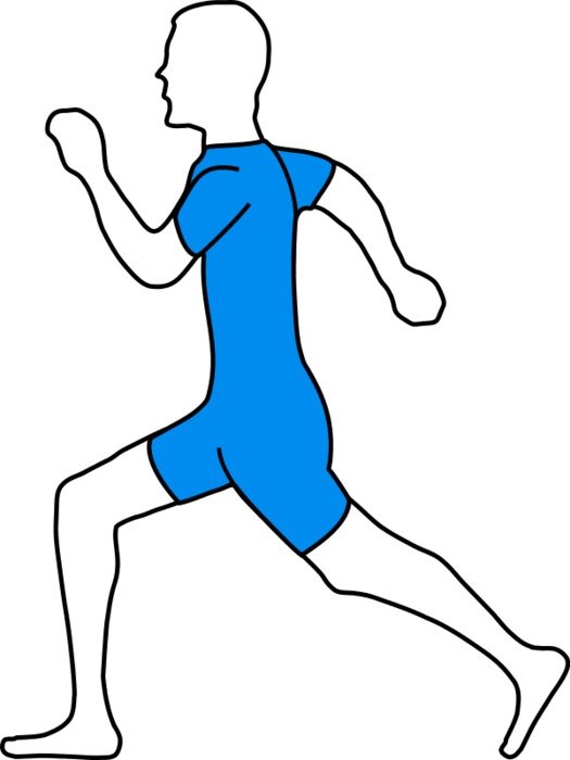 Male Jogger, Outline free image download