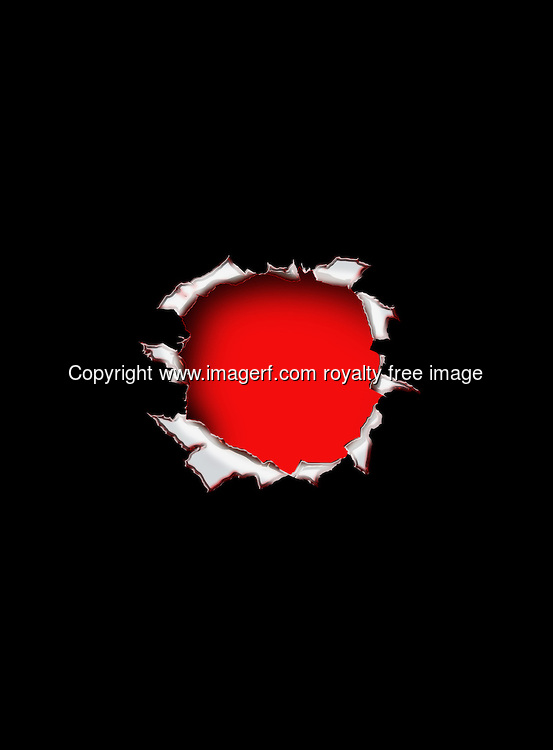 Red And Black Bullet Holes free image download