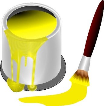 Yellow Paint Clip Art N3 free image download