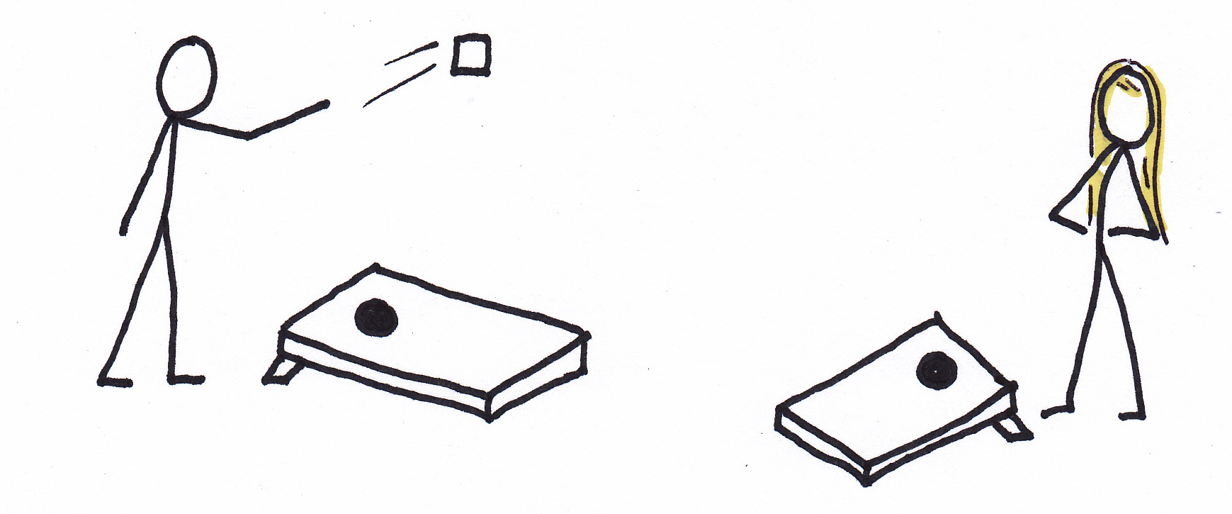 Cornhole Board Clip Art free image download