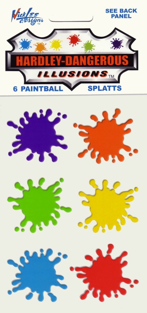 Clipart of Colorful Paintball Splatters free image download