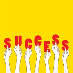 Success banner design free image download