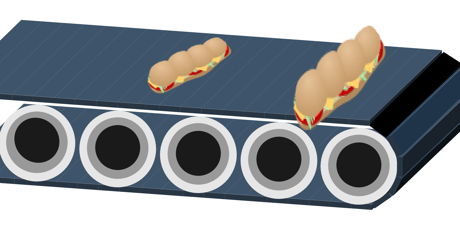 Food on conveyer free image download