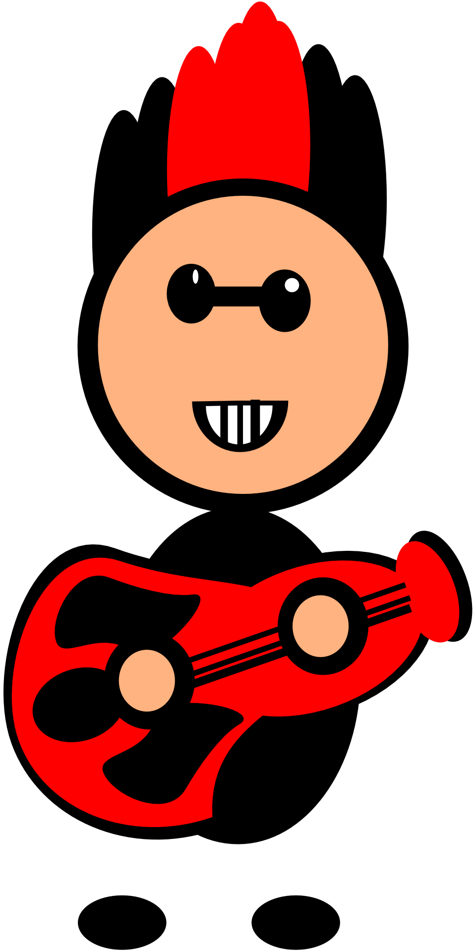 Picture of black and red rockstar free image download