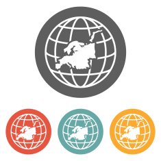 Europe continent icon free image download