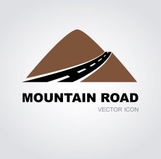 Mountain road sign free image download