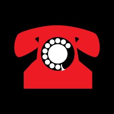 Retro Red Phone Icon free image download