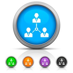 Leadership icon on round buttons free image download