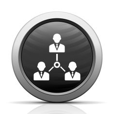 Leadership icon on a round button N9 free image download