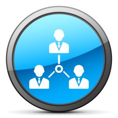 Leadership icon on a round button N12 free image download
