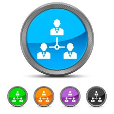 Leadership icon on circle buttons N4 free image download