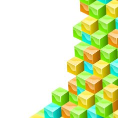 Colorful cubes free image download