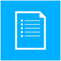 Document icon on a blue background N16 free image download