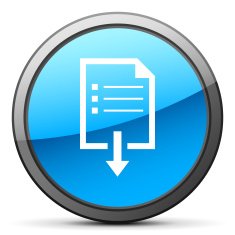 Document Downloading icon on a round button N10 free image download