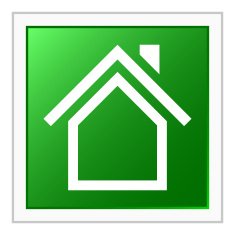 Home icon on a square button N31 free image download