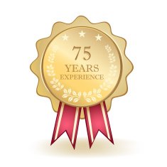 Seventy Five Years Experience Medal free image download