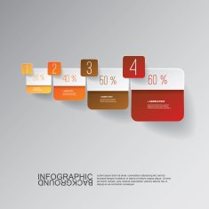 Infographic Design - Round Square Labels with Diagrams N2 free image ...
