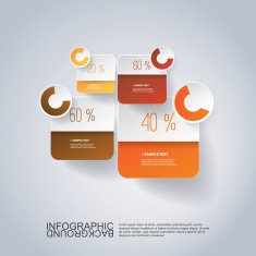 Infographic Design - Round Square Labels with Diagrams N3 free image ...