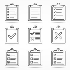 Clipboard Icons free image download