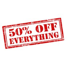 50 Off Everything free image download