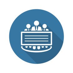 Company Profile Icon Flat Design free image download