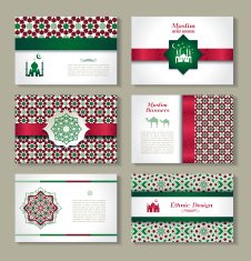 Banners set of ethnic design Religion abstract layout N9 free image ...