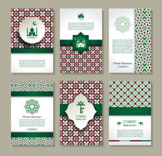 Banners set of ethnic design Religion abstract layout N15 free image ...