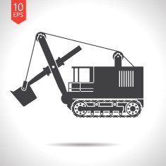 Vector color flat heavy machine icon N15 free image download