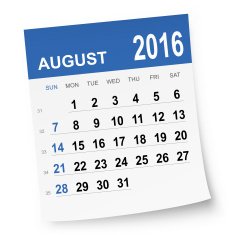 August 2016 calendar N4 free image download