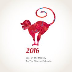 Monkey symbol of 2016 on the Chinese calendar N3 free image download