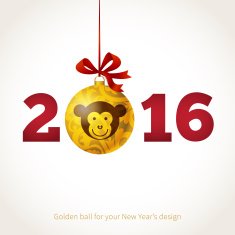 Monkey symbol of 2016 in Chinese calendar N4 free image download