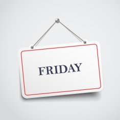 Friday hanging sign free image download