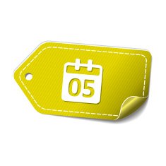 Calender Sign Yellow Vector Icon Design free image download