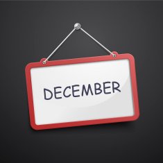 December hanging sign free image download