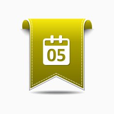 Calender Sign Yellow Vector Icon Design N2 free image download
