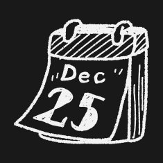 December calendar doodle N3 free image download