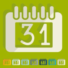 Flat design calendar N7 free image download