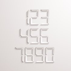 Vector modern electronic numbers set free image download