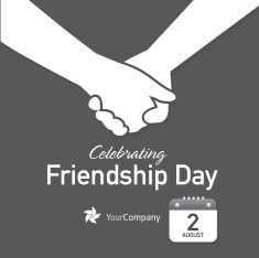 Friendship Appreciation Day Calendar design layout template N5 free ...
