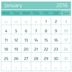 January 2016 free image download