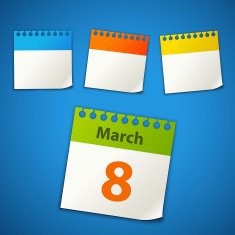 Calendar stickers free image download