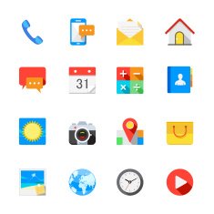 Main Icons for Mobile Phone and Application free image download