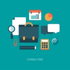 Modern vector consulting concept illustration free image download