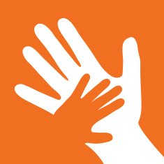 Hands Orange Icon free image download
