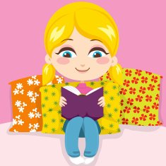 Girl Reading Book N2 free image download