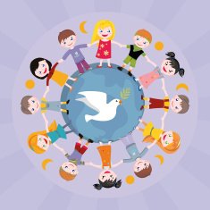 Peace throughout the world for children free image download