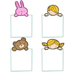 Cute Cartoon Holding Board free image download
