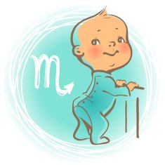 Baby zodiac Scorpio N2 free image download