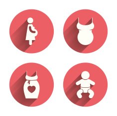 Maternity icons Baby infant pregnancy dress free image download
