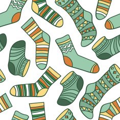 Vector seamless abstract pattern with socks N3 free image download